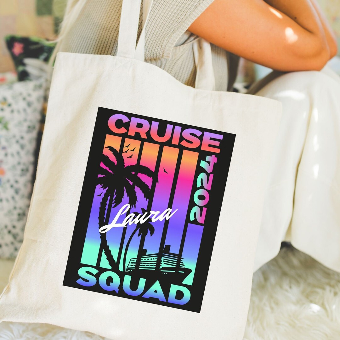 Personalized Family Cruise 2024 Tote Bag, Matching Totes Family Cruise ...