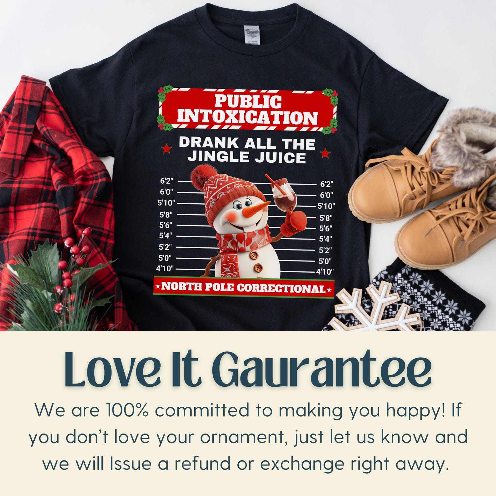 Funny Wanted Snowmen Christmas Pajama Shirts, Matching Holiday Pj's for ...