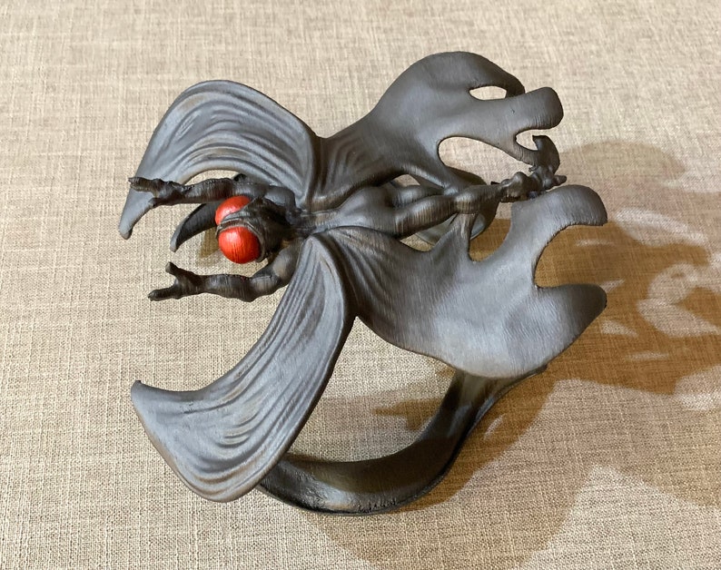 Mothman Cryptid Model 3D Printed in PLA and Painted - Etsy