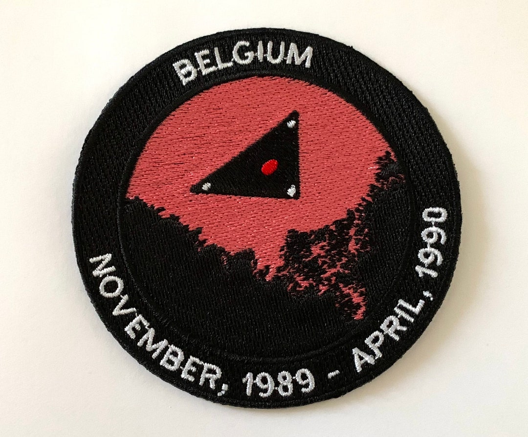 Belgium Black Triangle UFO Wave Iron-on Patch - Etsy