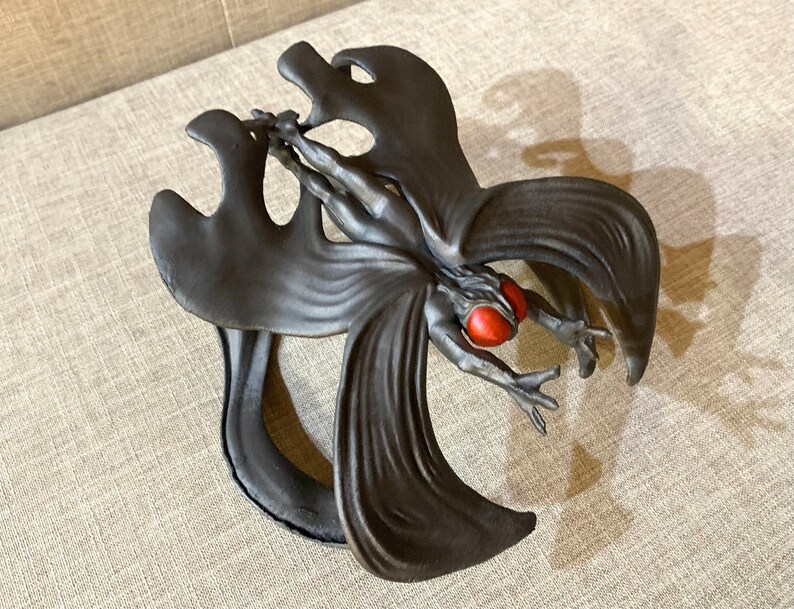 Mothman Cryptid Model 3D Printed in PLA and Painted - Etsy
