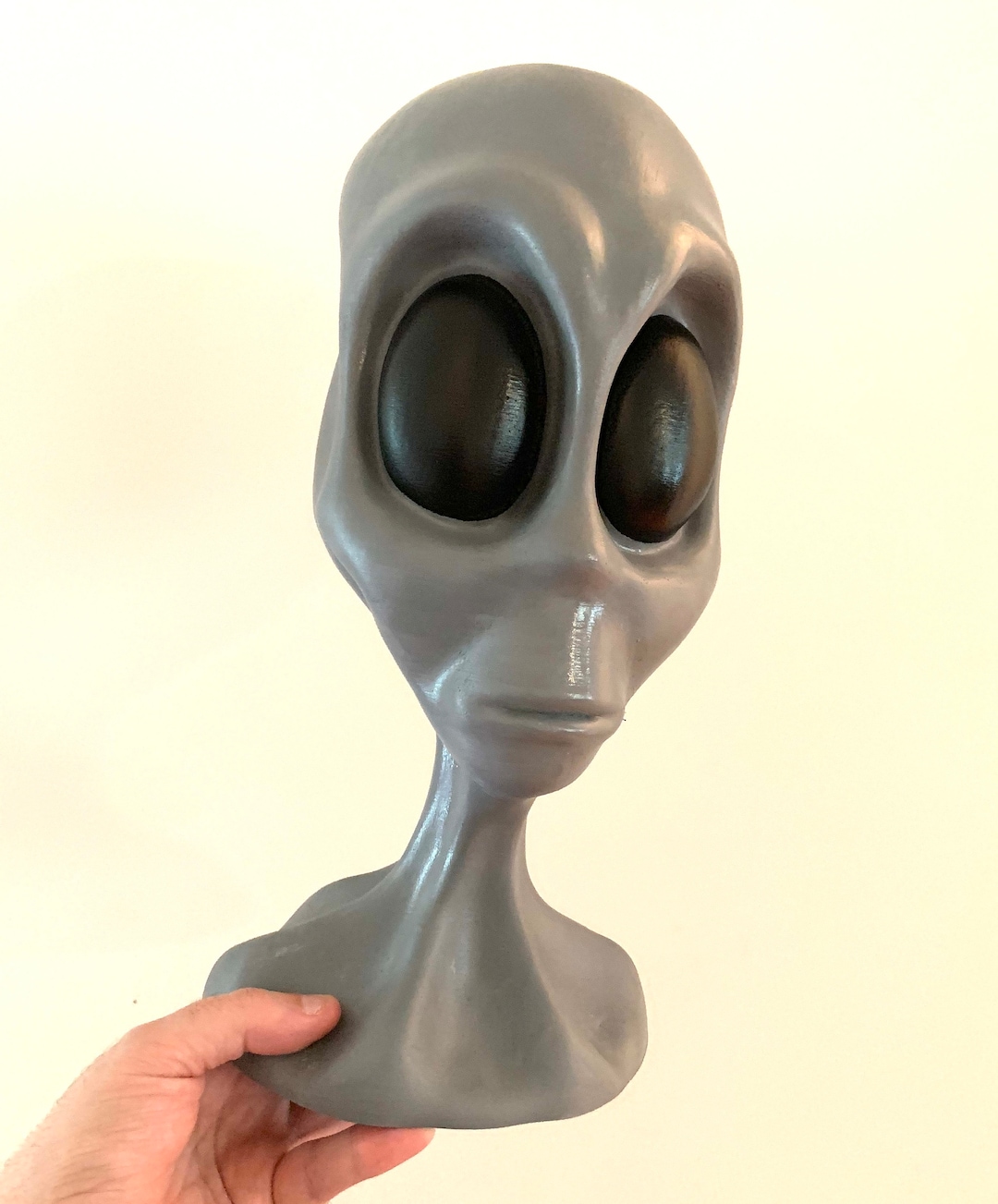 Gray Alien Head Model (3D Printed in PLA and Painted- Ideal for ...
