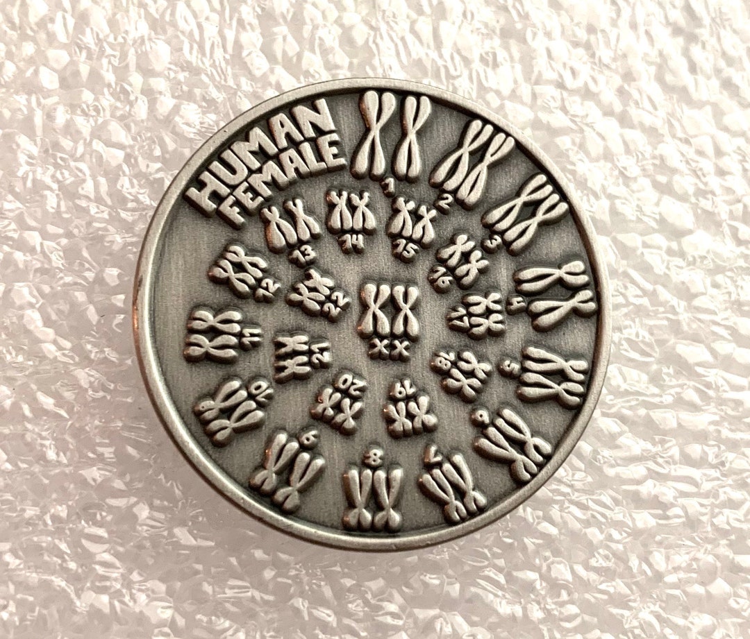 Human Female Chromosome Coin (antique Silver Tone) - Etsy
