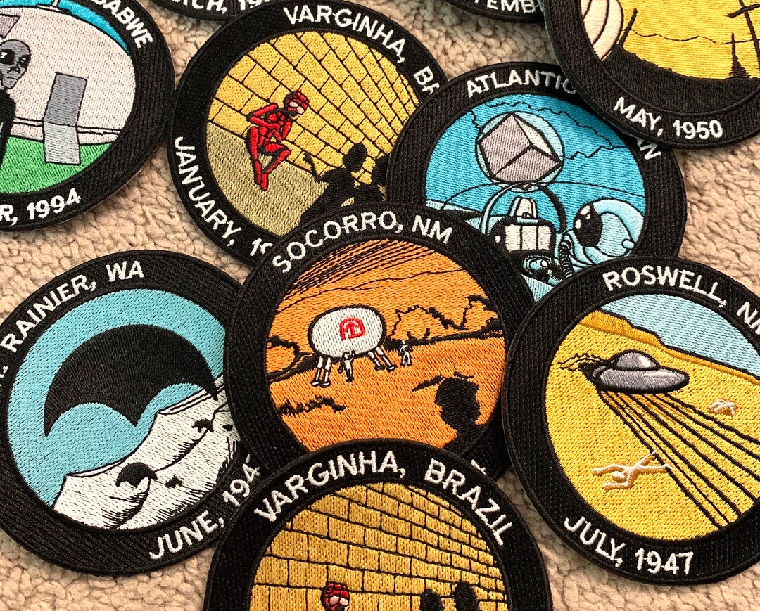 Choose ANY 6 UFO Cases: Iron-on Patches - Etsy