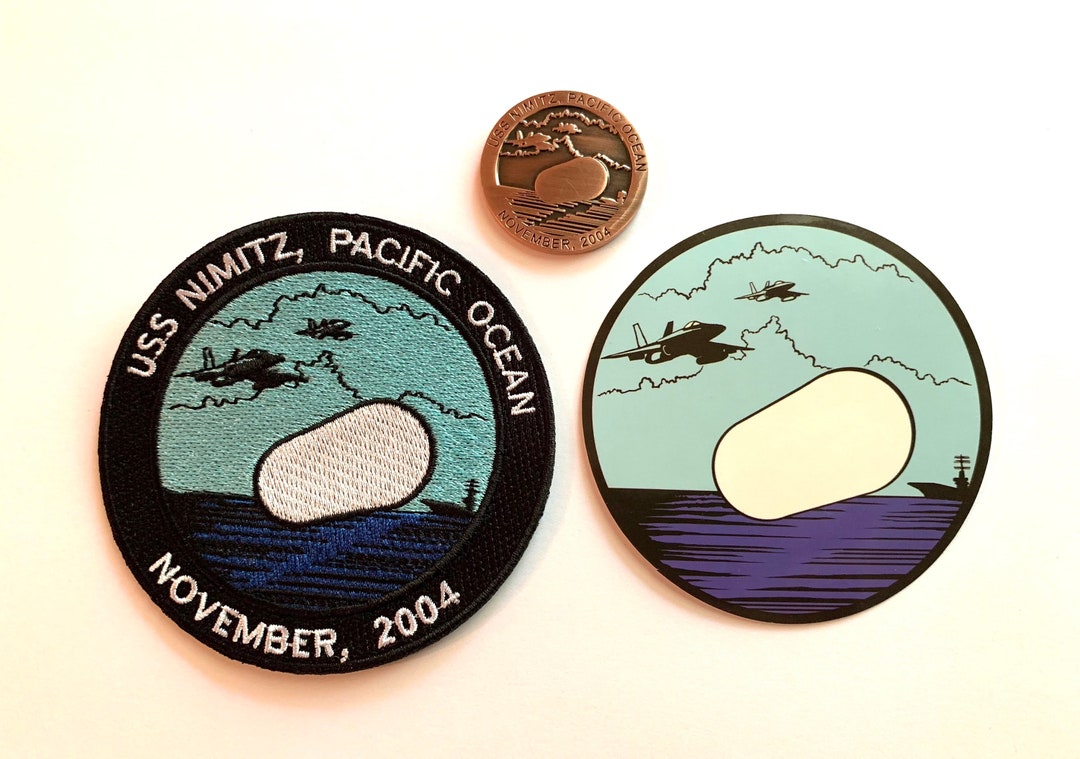 USS Nimitz Tic Tac UAP Incident Gift Set patch, Vinyl Sticker & Antique ...