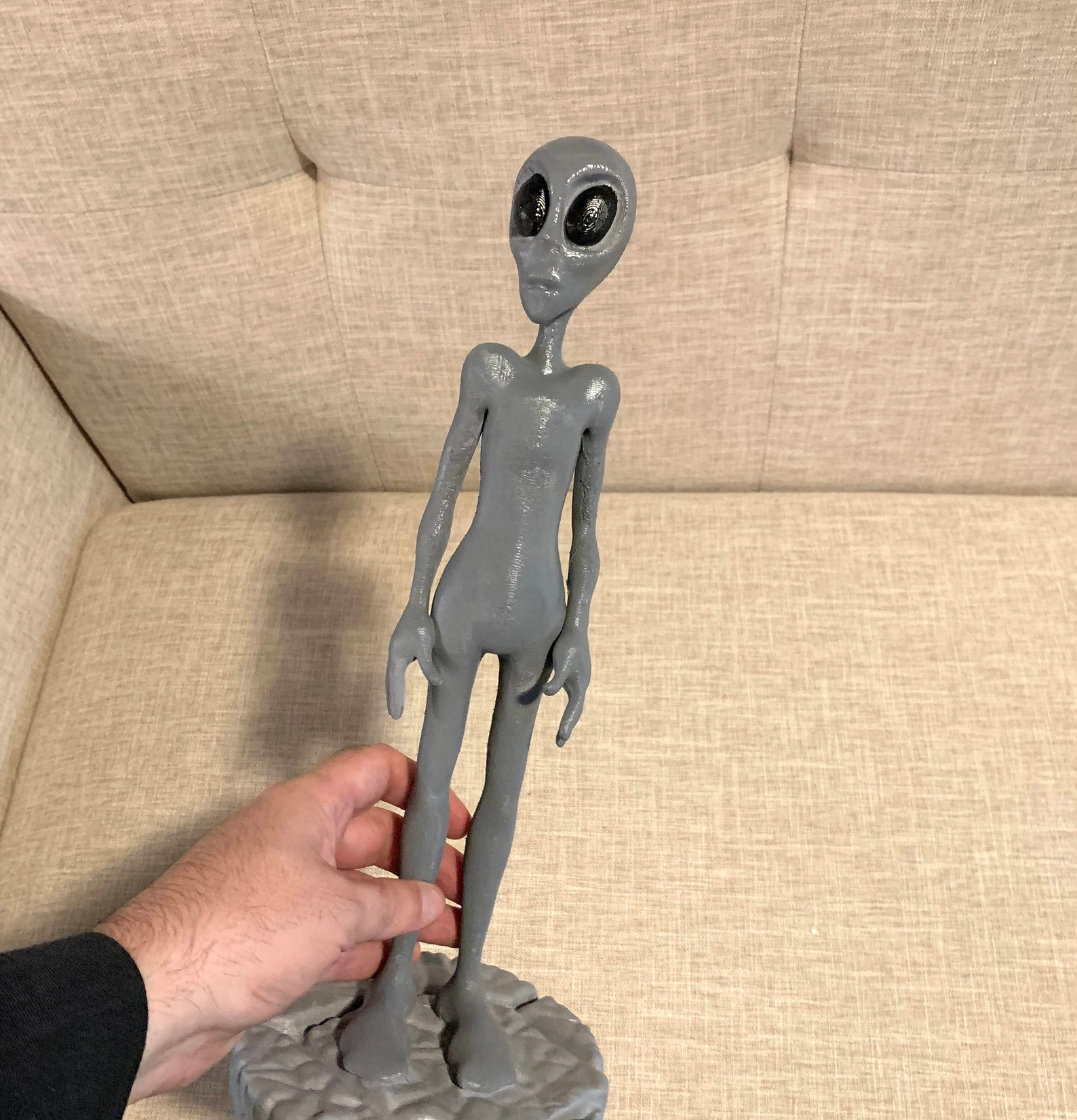 Gray Alien Model 3D Printed in PLA and Painted - Etsy