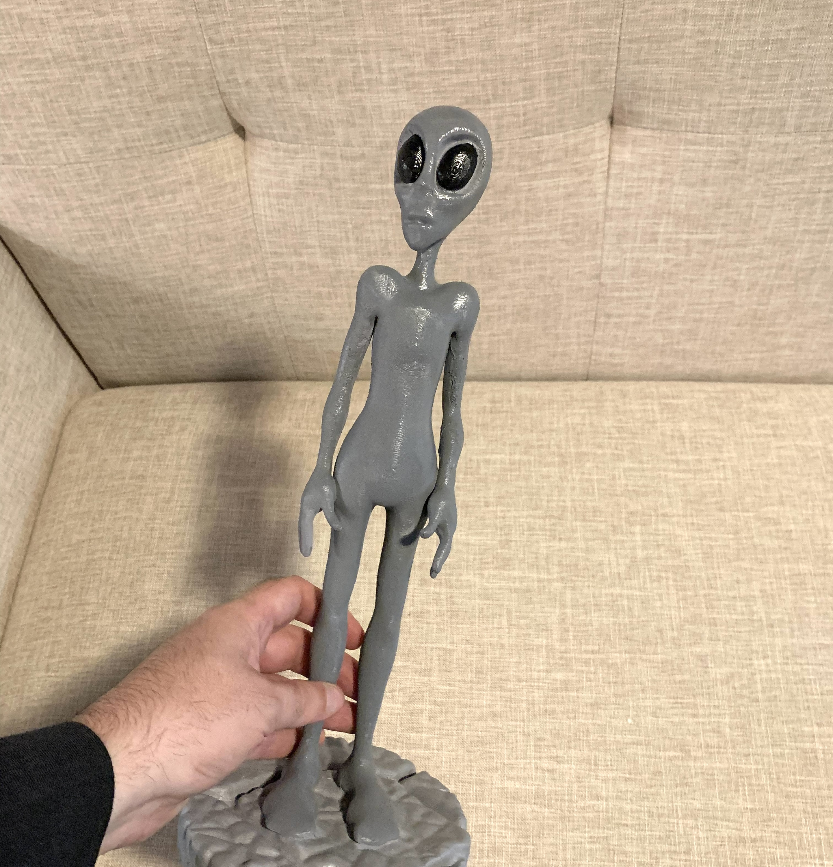 Gray Alien Model 3D Printed in PLA and Painted - Etsy