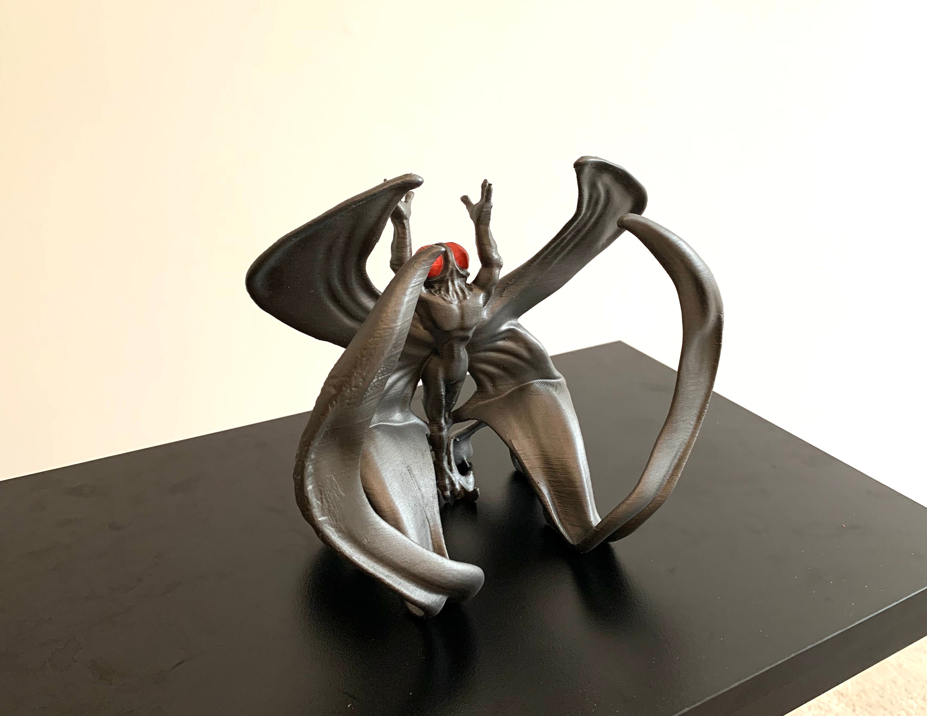 Mothman Cryptid Model 3D Printed in PLA and Painted - Etsy