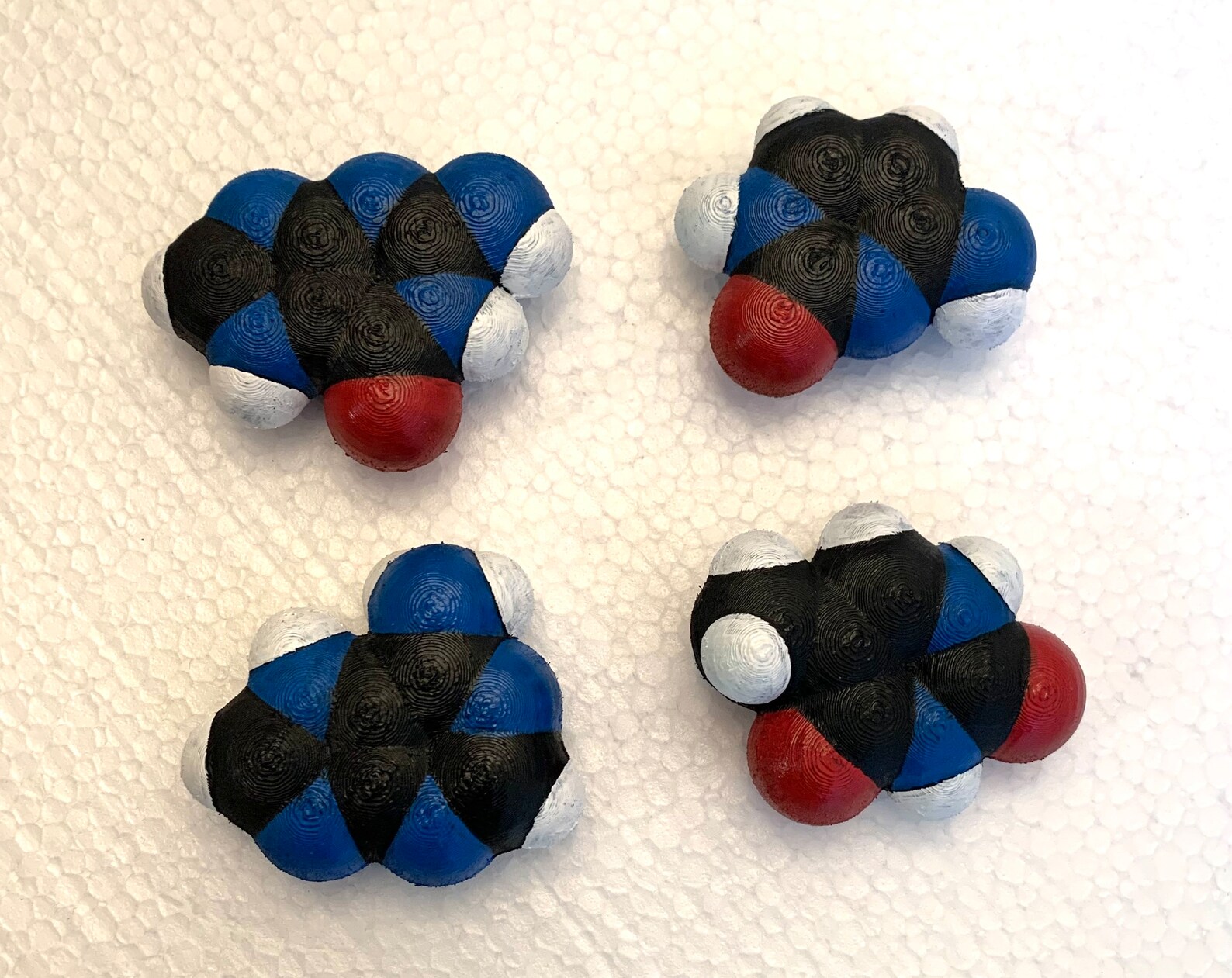 ATGC Base Purine Pyridine Model Set (3D Printed in PLA and Painted) - Etsy
