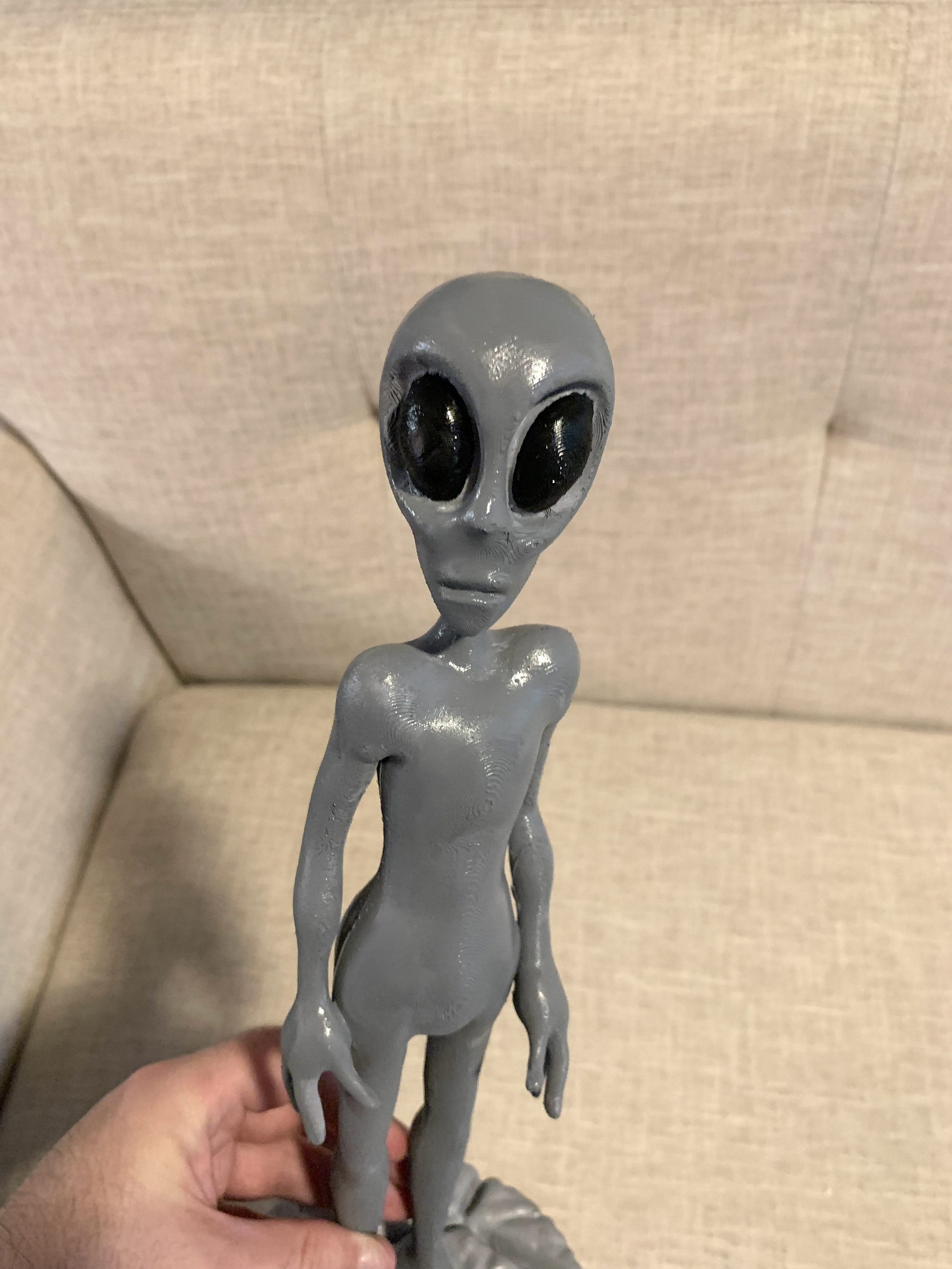 Gray Alien Model 3D Printed in PLA and Painted - Etsy
