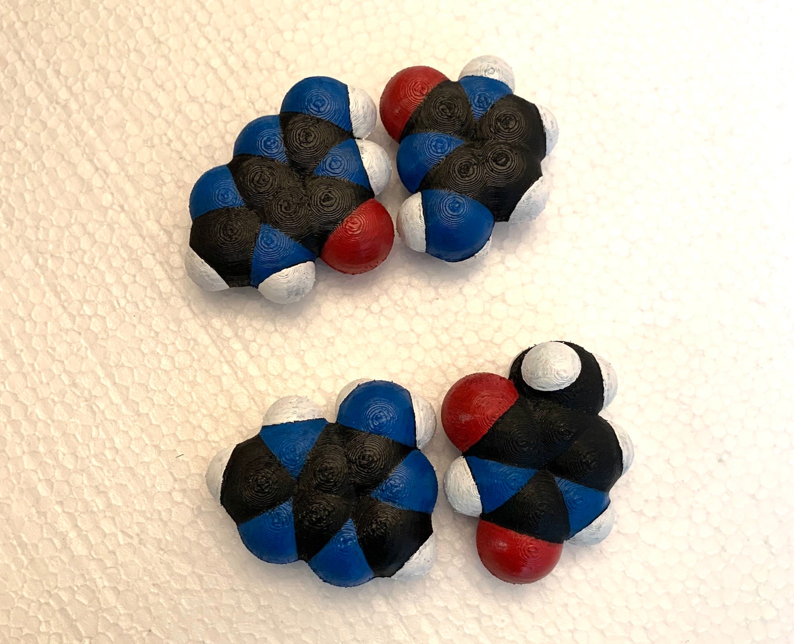 ATGC Base Purine Pyridine Model Set (3D Printed in PLA and Painted) - Etsy