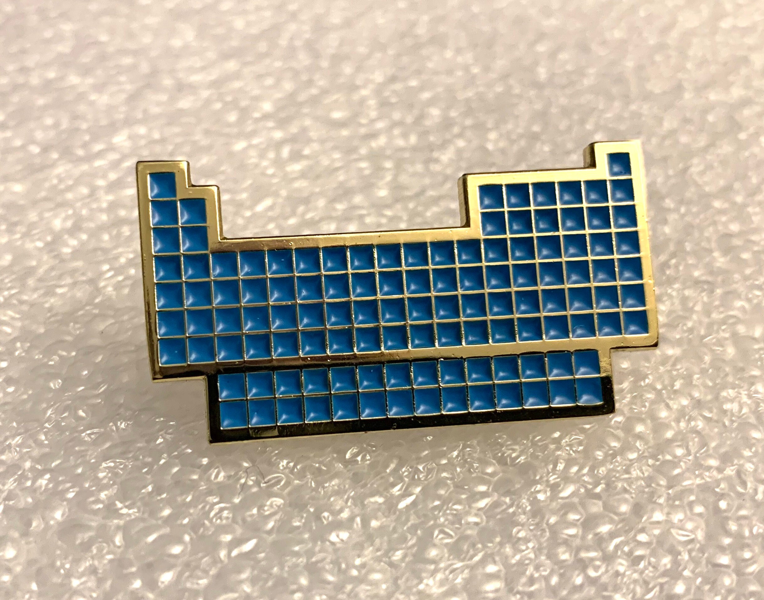 Periodic Table Chemistry Lapel Pin (blue Version) - Etsy