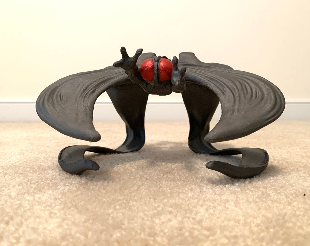 Mothman Cryptid Model 3D Printed in PLA and Painted - Etsy