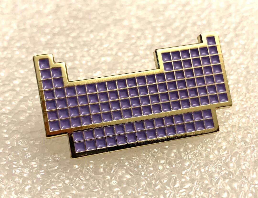 Periodic Table Chemistry Lapel Pin purple Version - Etsy