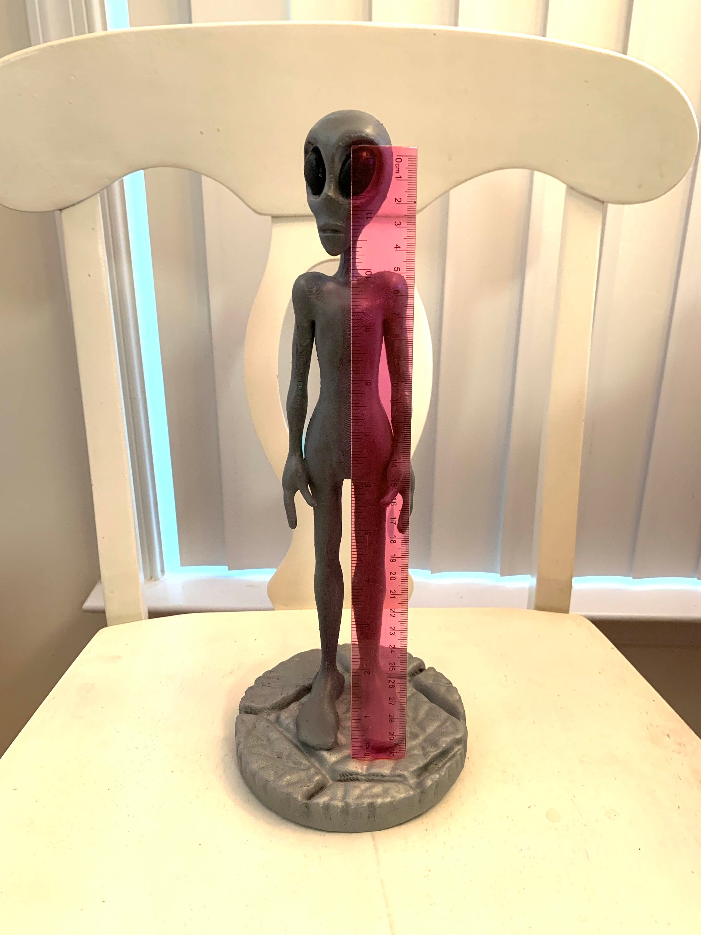 Gray Alien Model 3D Printed in PLA and Painted - Etsy