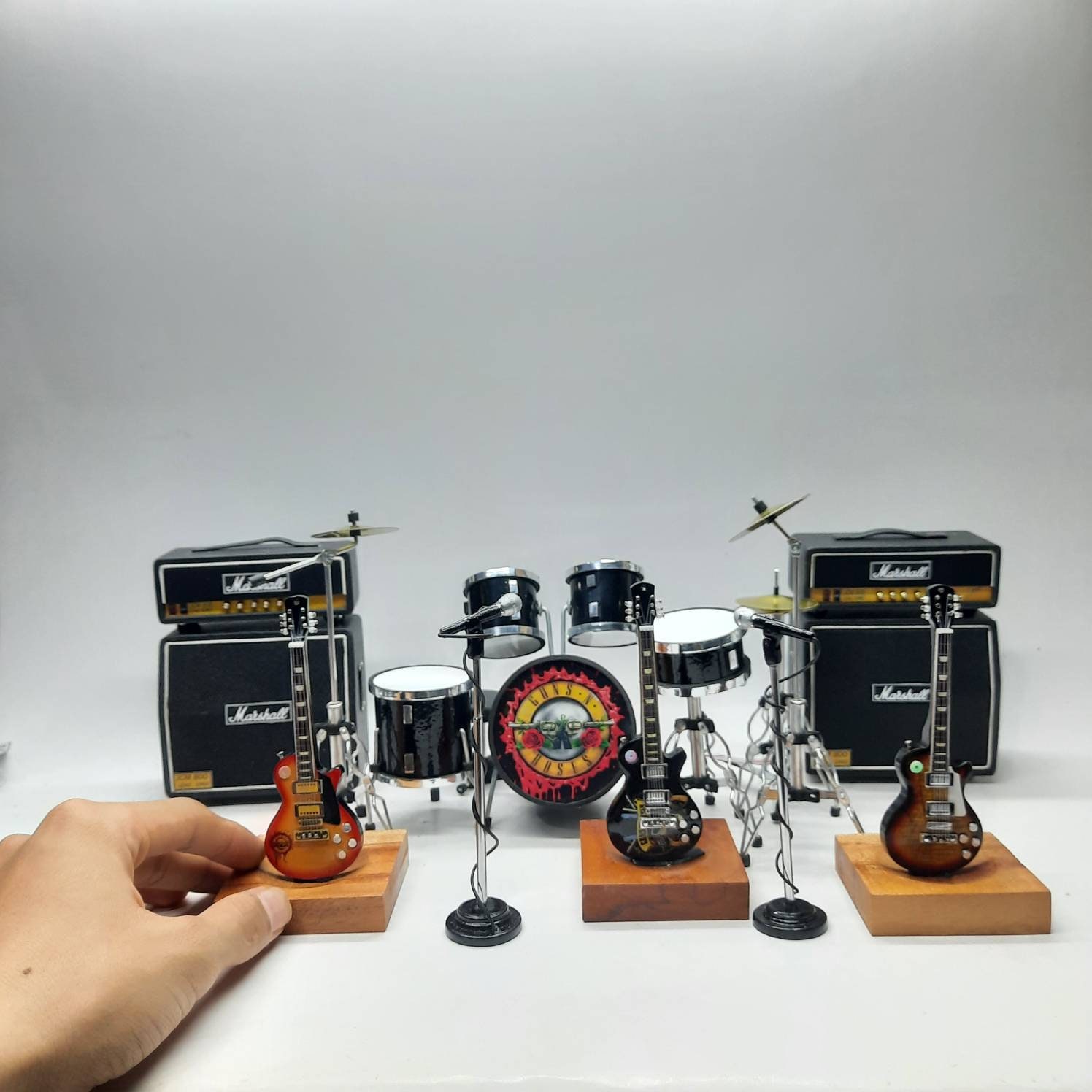 Miniature Drums Kits and Miniature Small Guitar GNR Scale 1/12 - Etsy