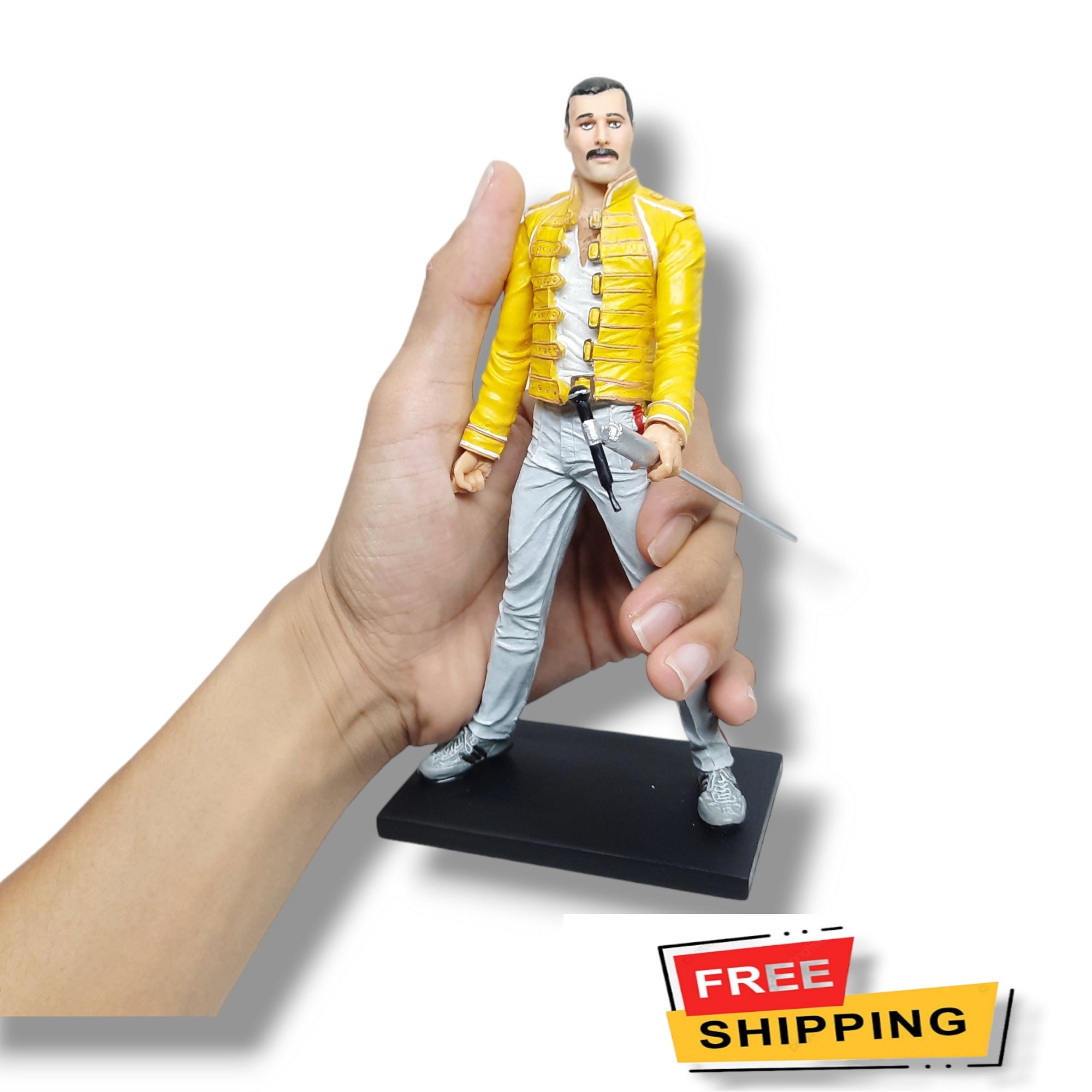 Action Figure Scale 1/12 QUEEN FREDDIE MERCURY Action Figure Statue ...