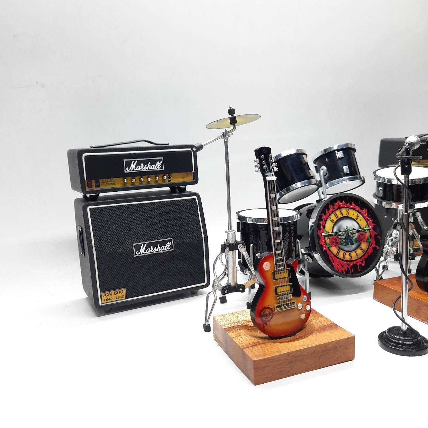 Miniature Drums Kits and Miniature Small Guitar GNR Scale 1/12 - Etsy