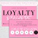 Digital Lash File, Eyelash Loyalty Card, Editable Punch Loyalty Card ...