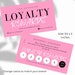 Digital Lash File, Eyelash Loyalty Card, Editable Punch Loyalty Card ...