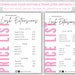 Lash Price List Template, Lash Extensions Forms, Lash List Templates ...