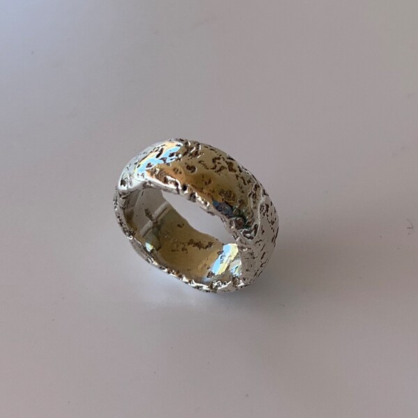 Cast Silver Ring - Etsy