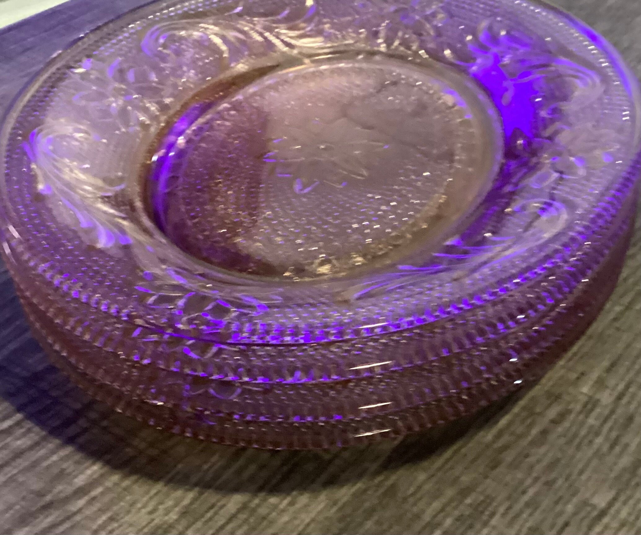 Vintage Pink Tiara Glass 8 1/2” Oval Snack Plates - Set of 4 - Etsy