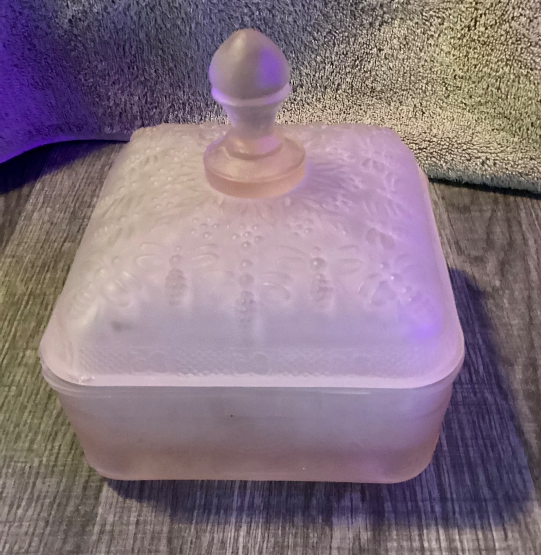 Vintage Tiara Frosted Pink Beehive Candy Dish - Etsy