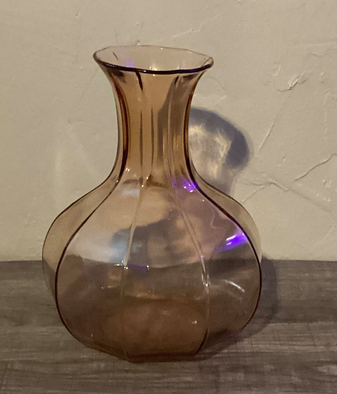 Vintage Tiara Glass Soft Pink Vase - Etsy
