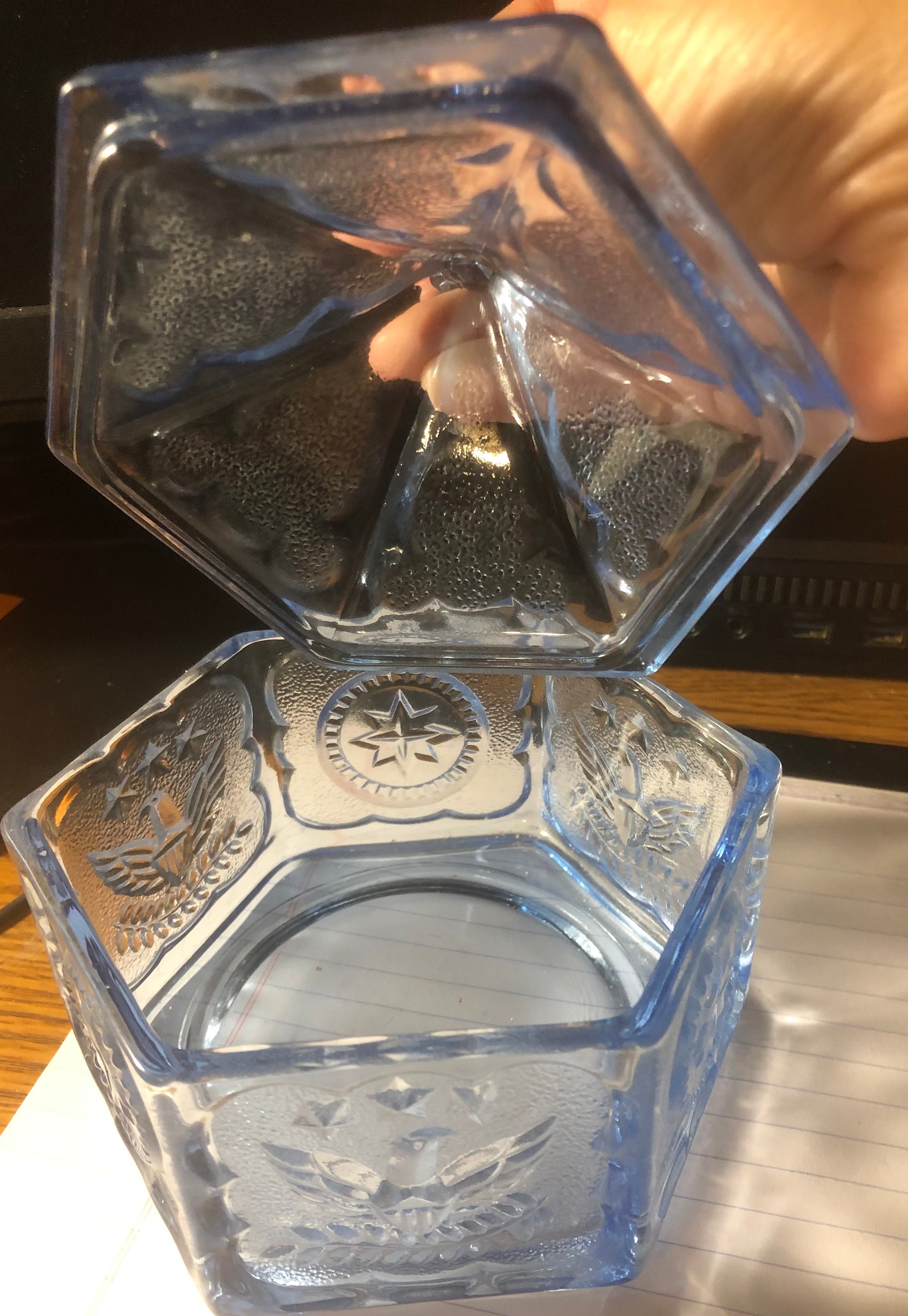 Vintage Blue Indiana Tiara Candy Dish - Etsy