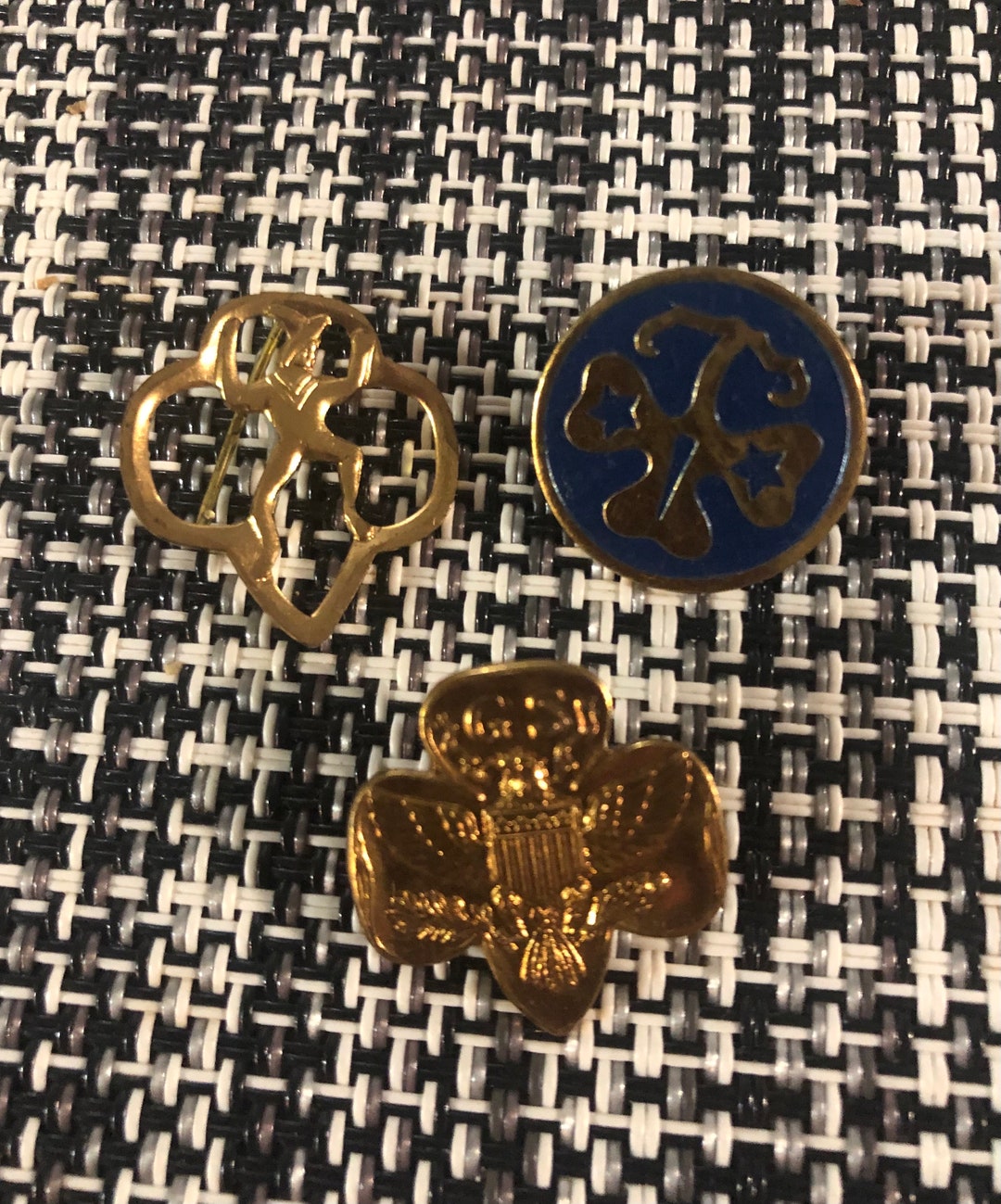 Vintage Girl Scout Brownie Pins 3 - Etsy