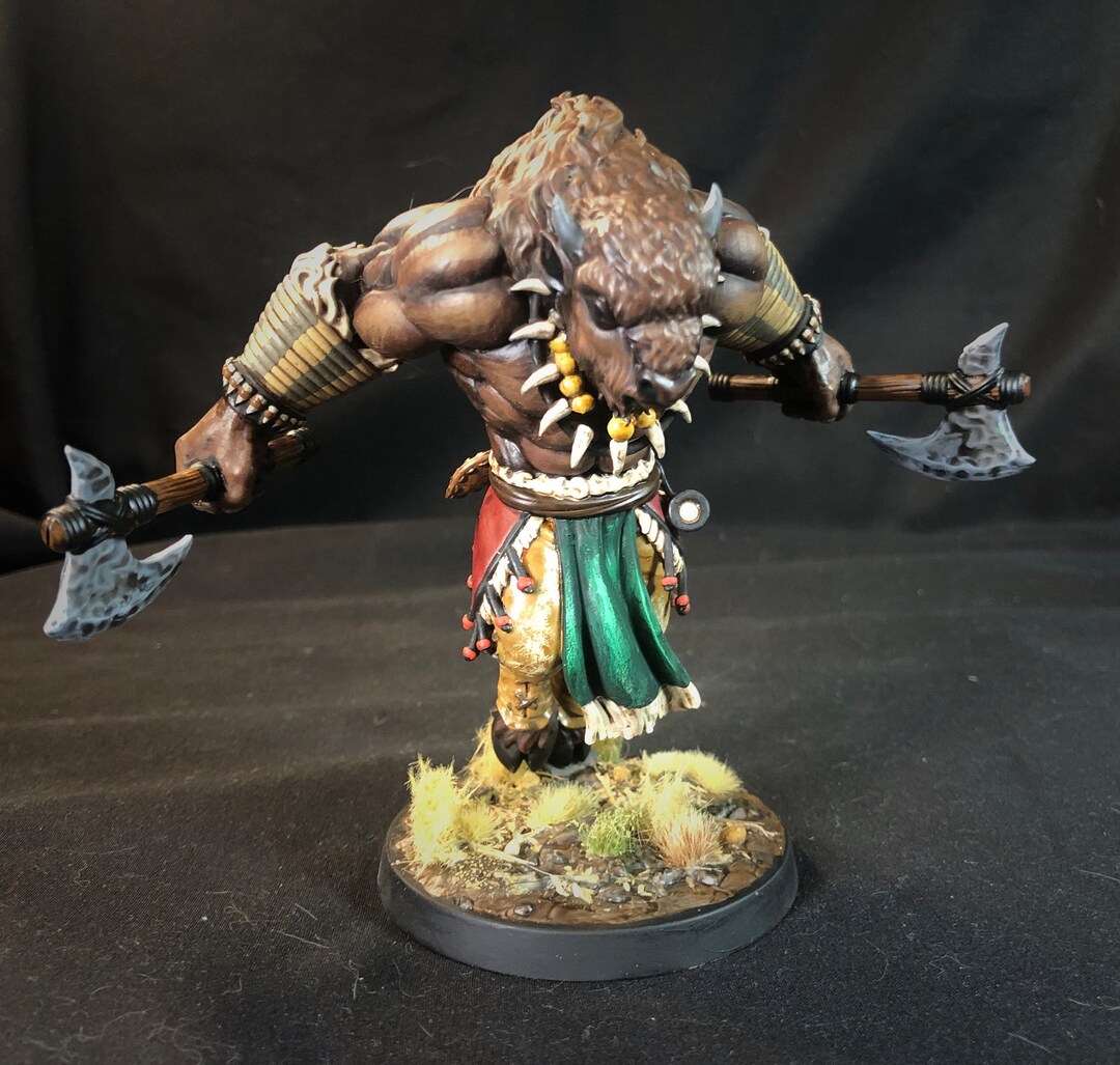 Bison Minotaur by Dragon Trappers Lodge 54mm Scale - Etsy