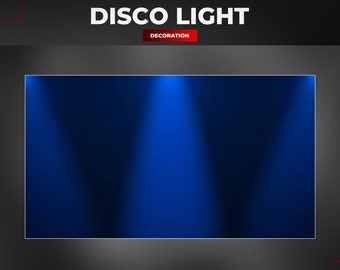 Disco Light Stream Decoration | 3 Red Transparent Overlays | Loop ...