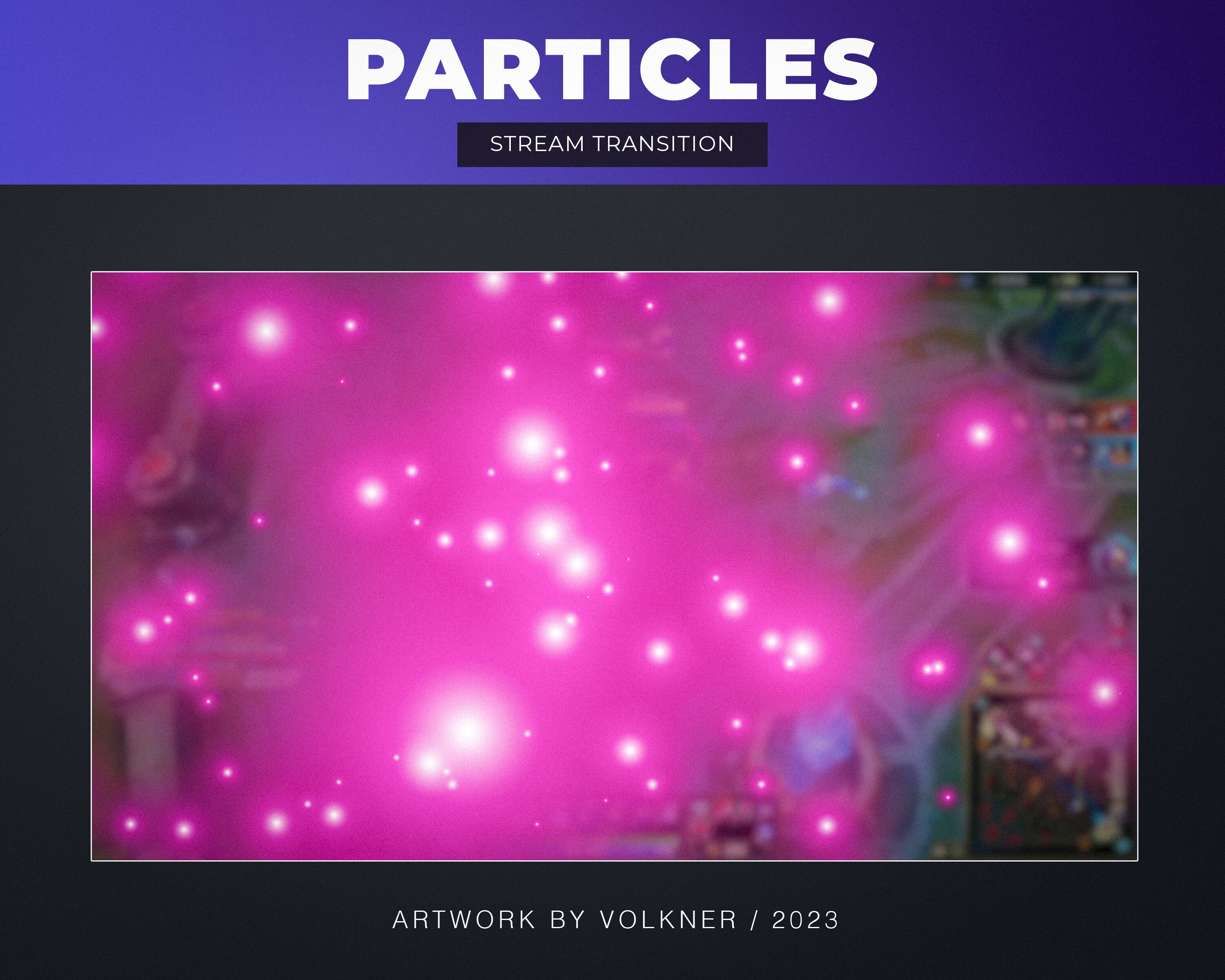Pink Particles Stream Transition | Vtuber Stinger | Cute Animated Scene ...