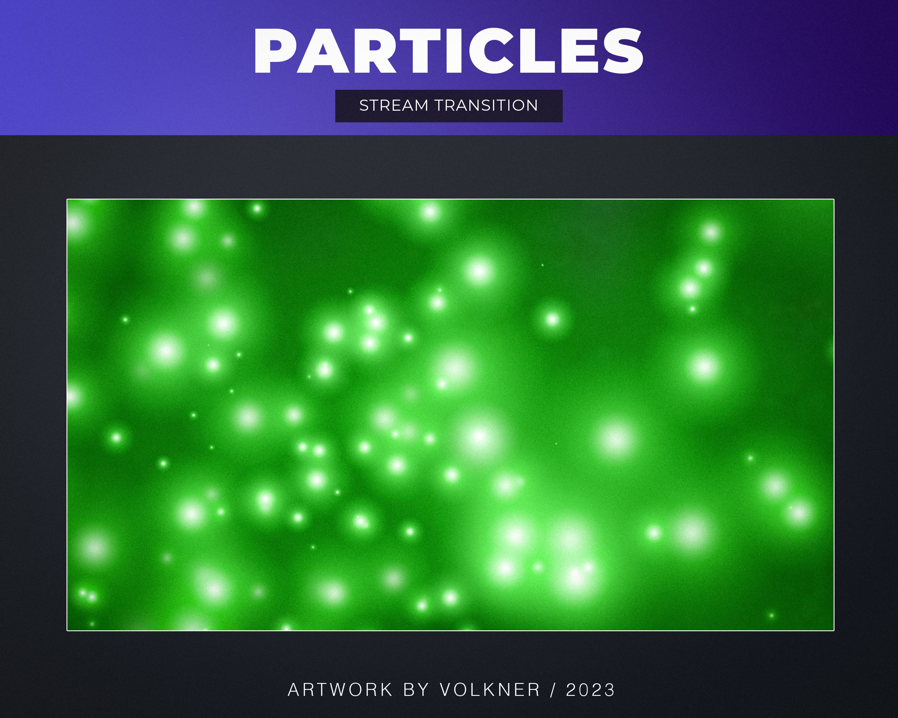 Green Particles Stream Transition Vtuber Stinger Cute Animated Scene ...