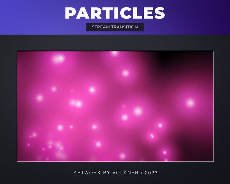 Pink Particles Stream Transition | Vtuber Stinger | Cute Animated Scene ...