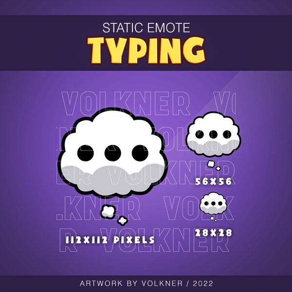 Typing Bubble Twitch Etsy
