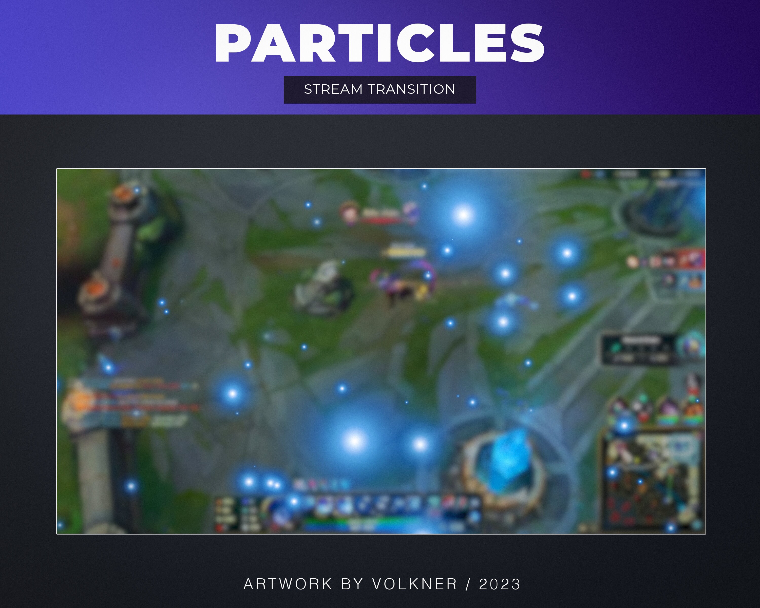Blue Particles Stream Transition Vtuber Stinger Cute Animated Scenes ...