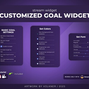 Subs Goal Twitch Widget ・ Twitch Streamers | Sub Goal | Donation Widget ...