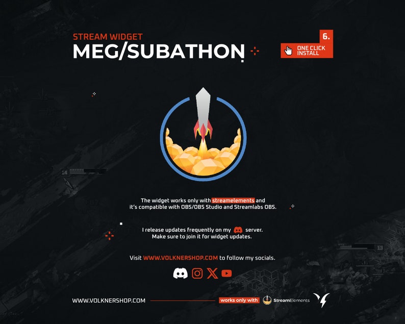 Twitch Megathon Widget for Streamers – Subathon Timer With Event ...