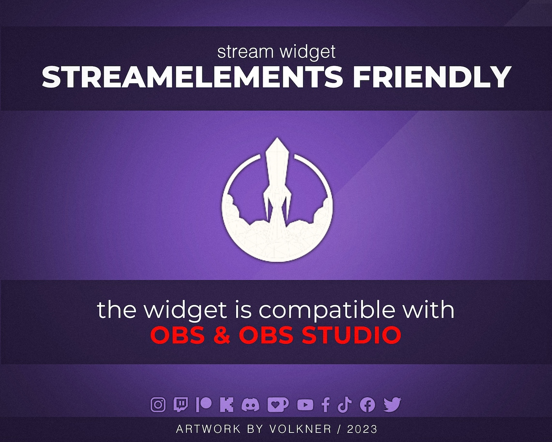 Customizable Social Media Button Lower Thirds for Twitch/youtube/trovo ...