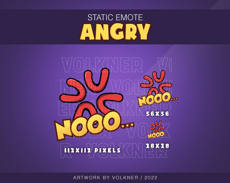 Animated Angry Emotes 2 STATIC 4 Emotes Angry Damage - Etsy