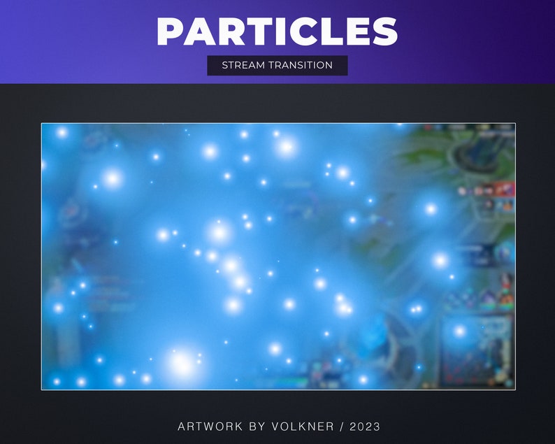 Blue Particles Stream Transition Vtuber Stinger Cute Animated Scenes ...