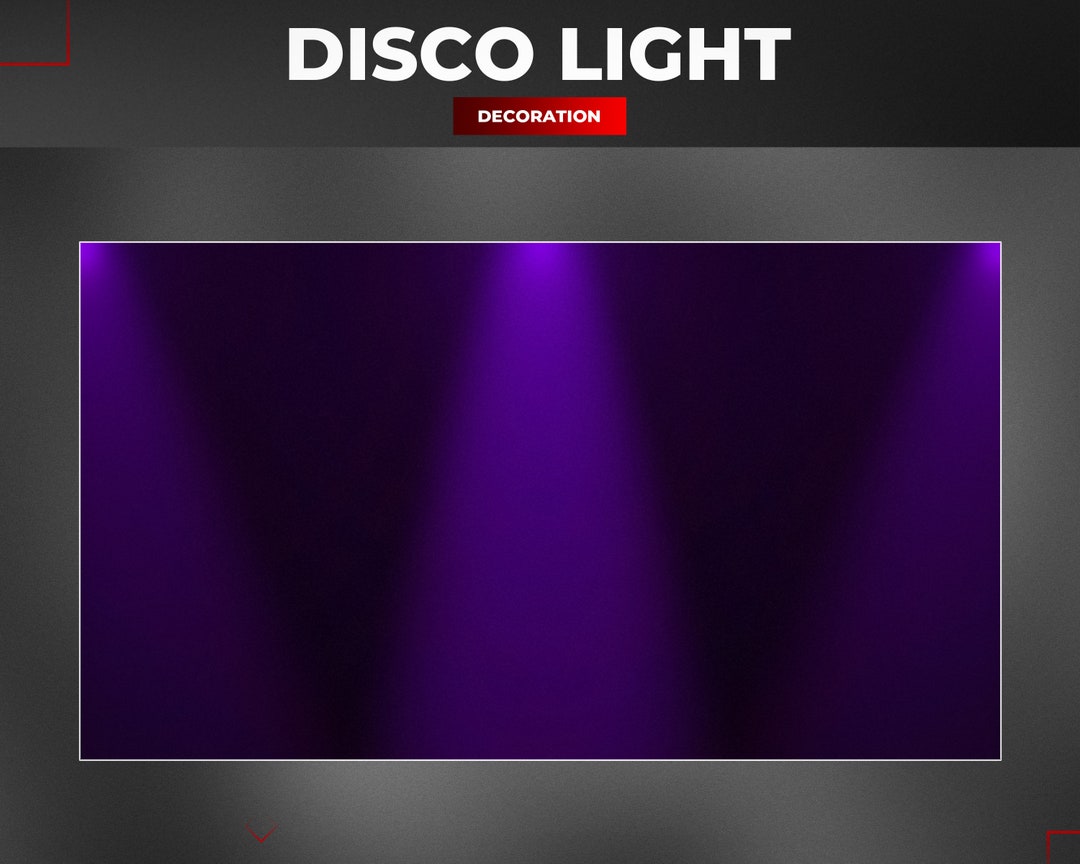 Disco Light Stream Decoration | 3 Purple Transparent Overlays | Loop ...