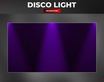 Disco Light Stream Decoration | 3 Red Transparent Overlays | Loop ...