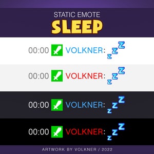 Animated Sleep Emote + 1 STATIC | 2 Emotes | Sleep|sleeping| With ...