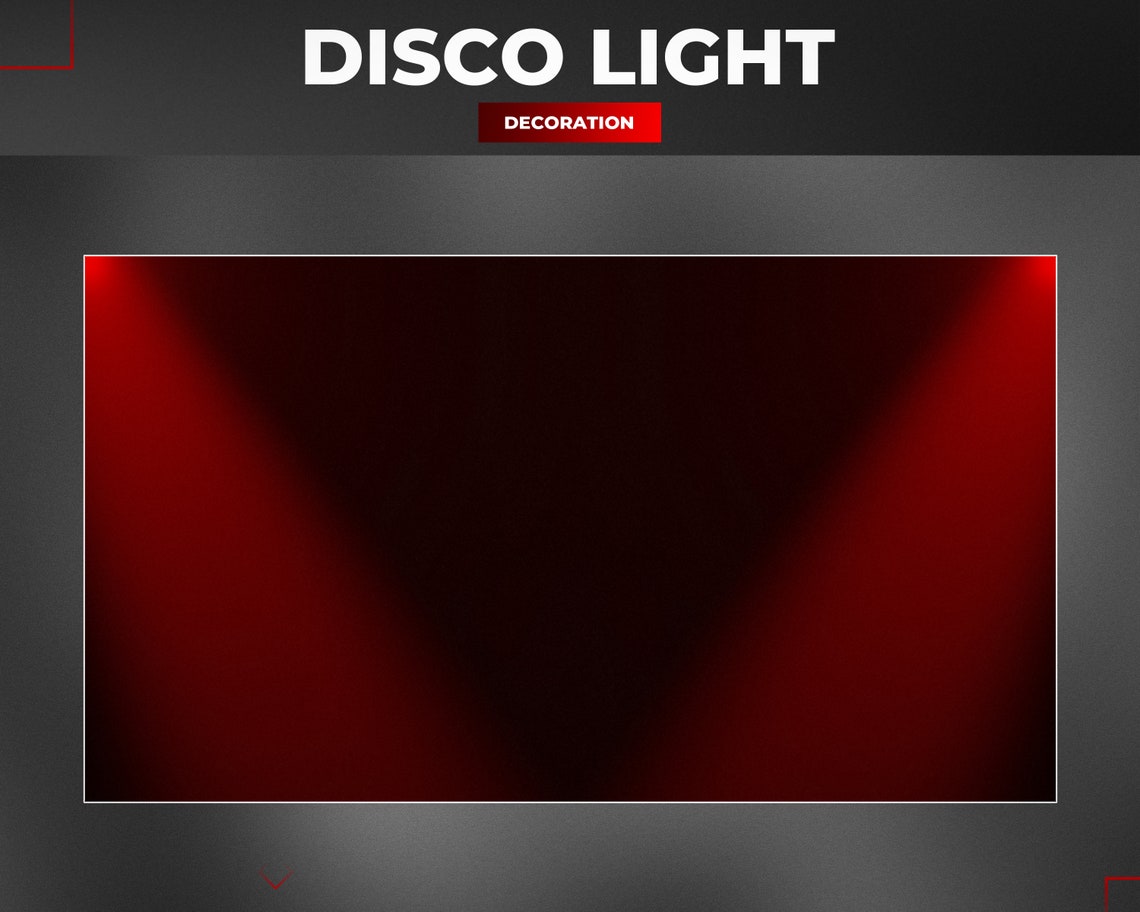 Disco Light Stream Decoration | 3 Red Transparent Overlays | Loop ...