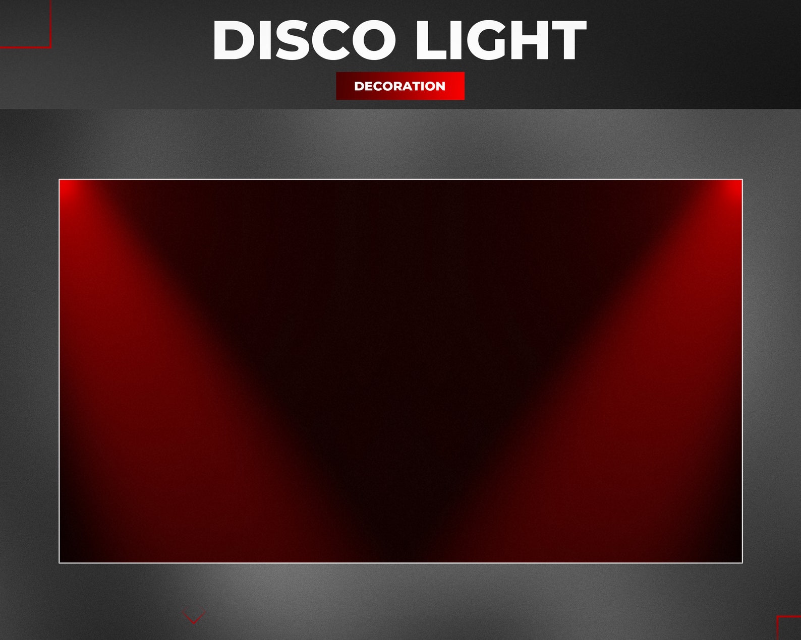 Disco Light Stream Decoration | 3 Red Transparent Overlays | Loop ...