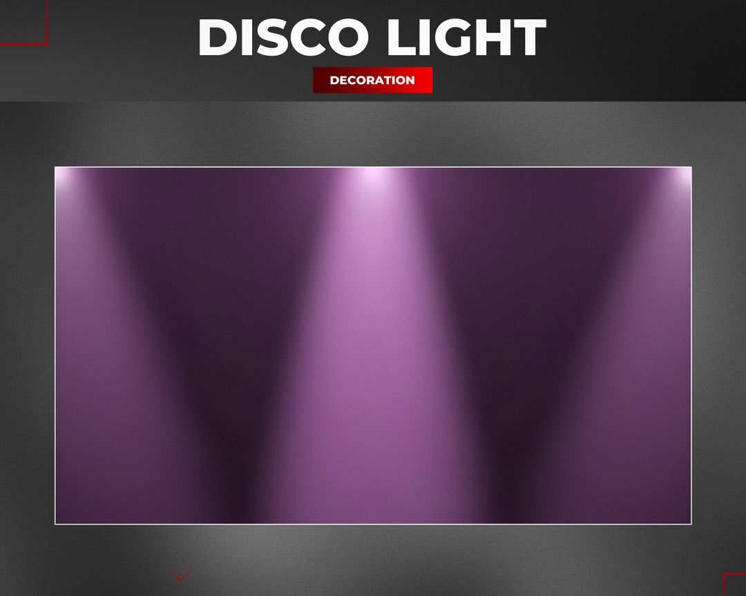 Disco Light Stream Decoration | 3 Light Pink Transparent Overlays ...