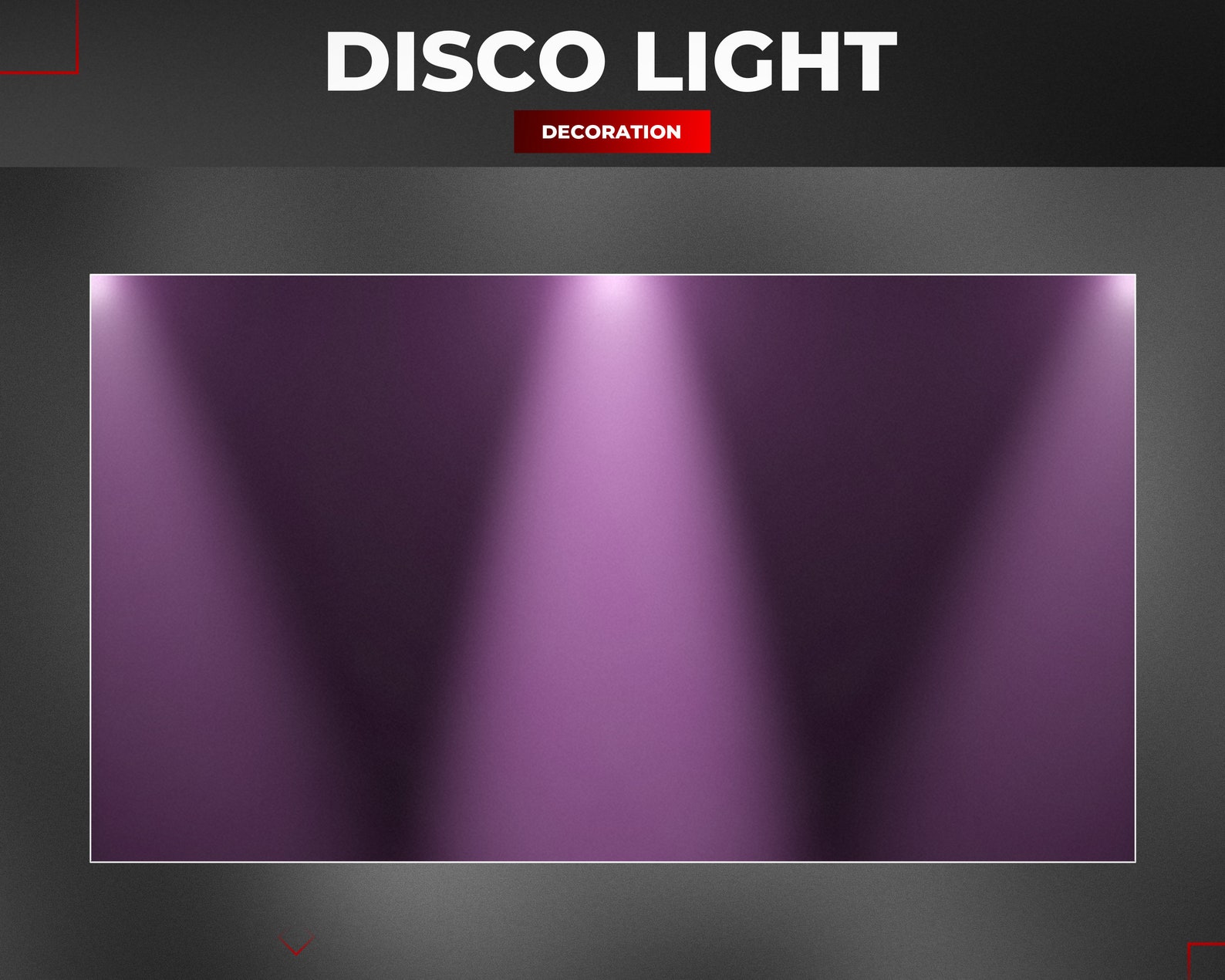 Disco Light Stream Decoration | 3 Light Pink Transparent Overlays ...